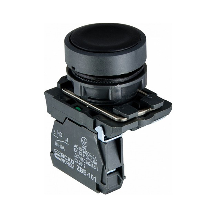 Купити Кнопка TB5-AA21 чорна ACKO-УКРЕМ у інтернет-магазині Електропроводка, Запоріжжя ...