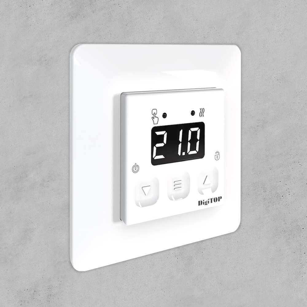 Терморегулятор DigiTOP TS-1F, АС 230 В, 16 А, 5...40°C, для теплої підлоги – купити з доставкою ...